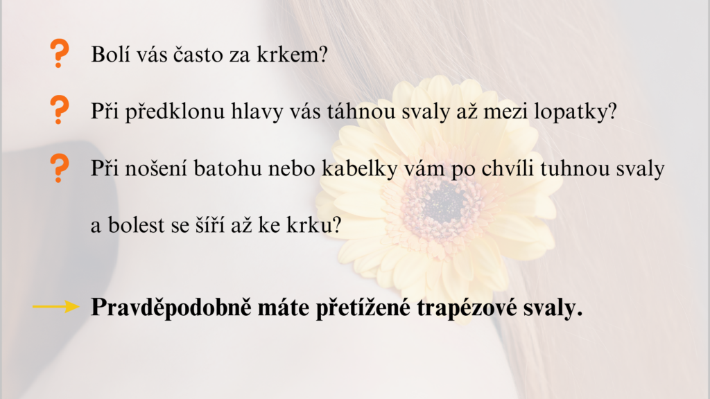 Jak uvolnit trapézové svaly